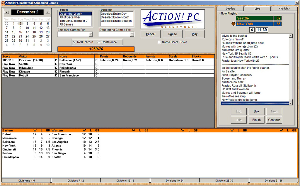 Action! PC Basketball